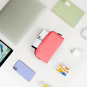 MicaYoung Laptop Sleeve Shoulder Bag 13-14 Inch PC Portable Handbag Carrying Case Compatible with 14 inch VivoBook/ZenBook/ThinkPad Acer ASUS Dell HP Chromebook Samsung Notebook Surface, Pink