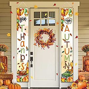 Thanksgiving Decorations for Home - Thanksgiving Banner, Fall Decor for Home, Thanksgiving Party Decorations, Thanksgiving Decor