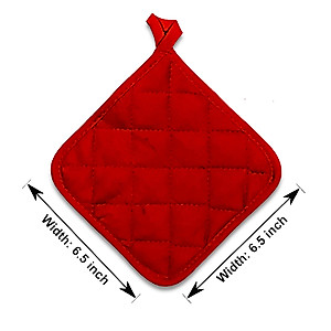 Lobyn Value Pack Pot Holders and Oven Mitts Sets, Kitchen Mitts and Pot Holders Sets, Kitchen Mittens and Pot Holder Set, Potholder Set, Mittens Kitchen Mix Solid Design