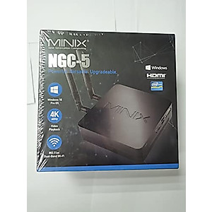 MINIX NGC-5, Intel i5-8279U Mini PC 8GB/256GB M.2 NVMe SSD, Triple 4K @ 60Hz Display/HDMI 2.0/ USB-C/DP/2xGigabit Ethernet/4USB 3.1. Support 4G LTE, SSD (SATA), Auto Power On
