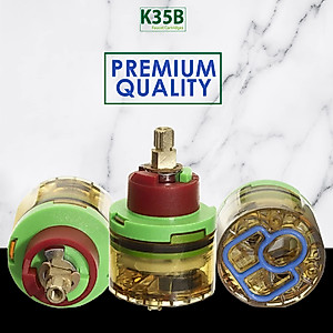 HC180 Shower/Bath Faucet Cartridge - Ceramic Shower Single Lever Cartridge Replacement - Kit For Knob Replacement, Shower Valve Repair, Plumbing & Improvement Bathroom Sink Faucets & Parts - 40mm