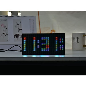 waveshare RGB Full-Color LED Matrix Panel Display Screen 64×32 Pixels 3mm Pitch LED Module Compatible with Raspberry Pi Pico, ESP32, Arduino,2048 Individual RGB LEDs,Adjustable Brightness