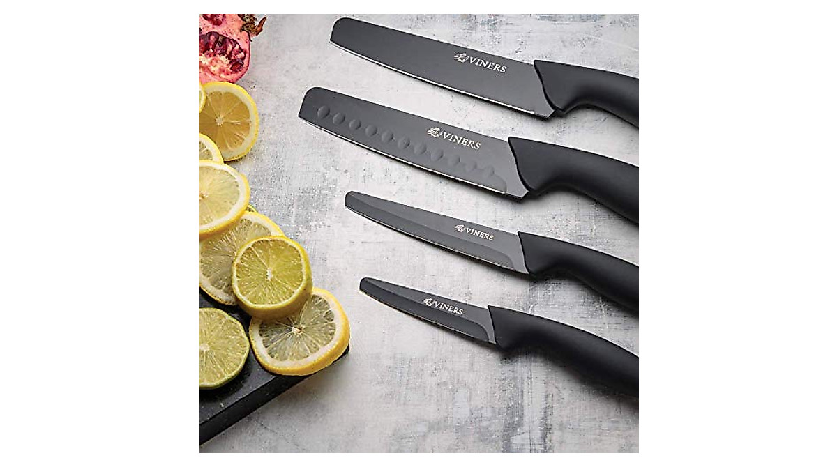 Viners Assure 4 Piece Knife Set | Safe Stainless Steel Kitchen Knives