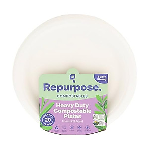 Repurpose, 9" Eco-Dinner Plates, 20 Count