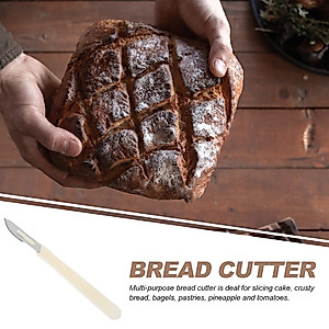 Luxshiny 4pcs Bread Lame Bread Cutter Baking Cutter Bread Cutting Tools Bread Curve Cutter Sourdough Bread Knife Razor Dough Scoring Knife for Home Bakery