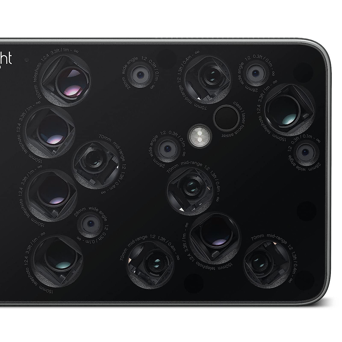 Light L16 - 4K Multi-Lense 52MP Pocket-Sized DSLR-Quality Camera with Built-in Wifi, Touchscreen, Software Updated Built-in 256MB Storage (New)