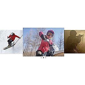 DPLUS Ski Goggles, Snowboard Snow Goggles for Men Women with Spherical Detachable Lens UV Protection Anti-Fog (Yellow/Colorful)