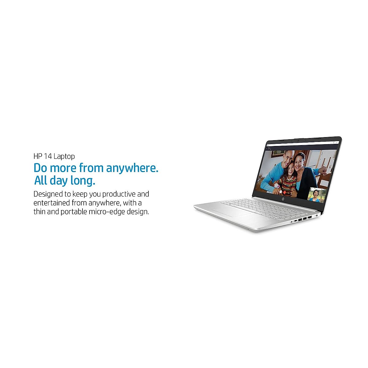 2022 New HP Flagship 14 Laptop: 14" FHD IPS Display, Dynamic 4-Core Intel i3-1125G4(Upto 3.7GHz), 8GB RAM, 256GB SSD, UHD Graphics, Backlit-KYB, FP-Reader, WiFi, Fast Charge, HDMI, USB-C, Win10S, TF
