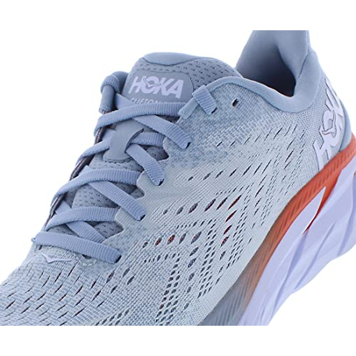 HOKA ONE ONE Clifton 8 Womens Shoes Size 11, Color: Blue Fog/Plein Air