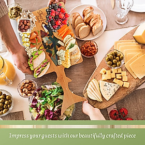 Shark Cootie Charcuterie Board, Because No One Can Say Charcuterie, (16x7.5 in) Cheese Board, Resin Cutting Board with Laser Engraved Pattern, Serving Tray, Funny Housewarming Gift