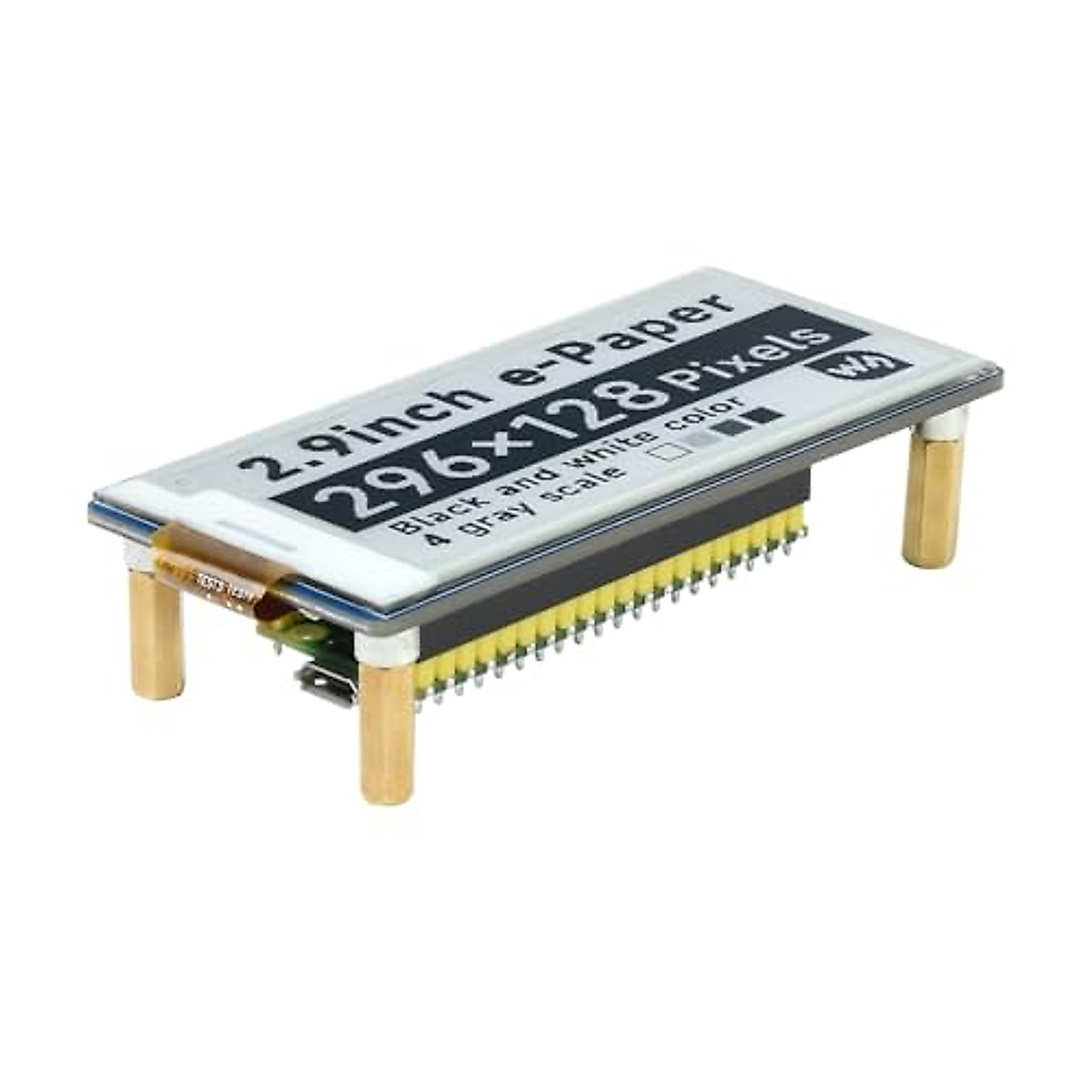waveshare 2.9inch E-Paper E-Ink Display Module for Raspberry Pi Pico 296×128 Pixels Black/White Partial Refresh Support with SPI Interface