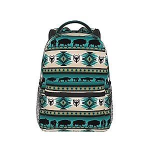 Gelxicu Native Backpack School Bags Laptop Casual Bag Native American Backpack Casual Daypack School Bag