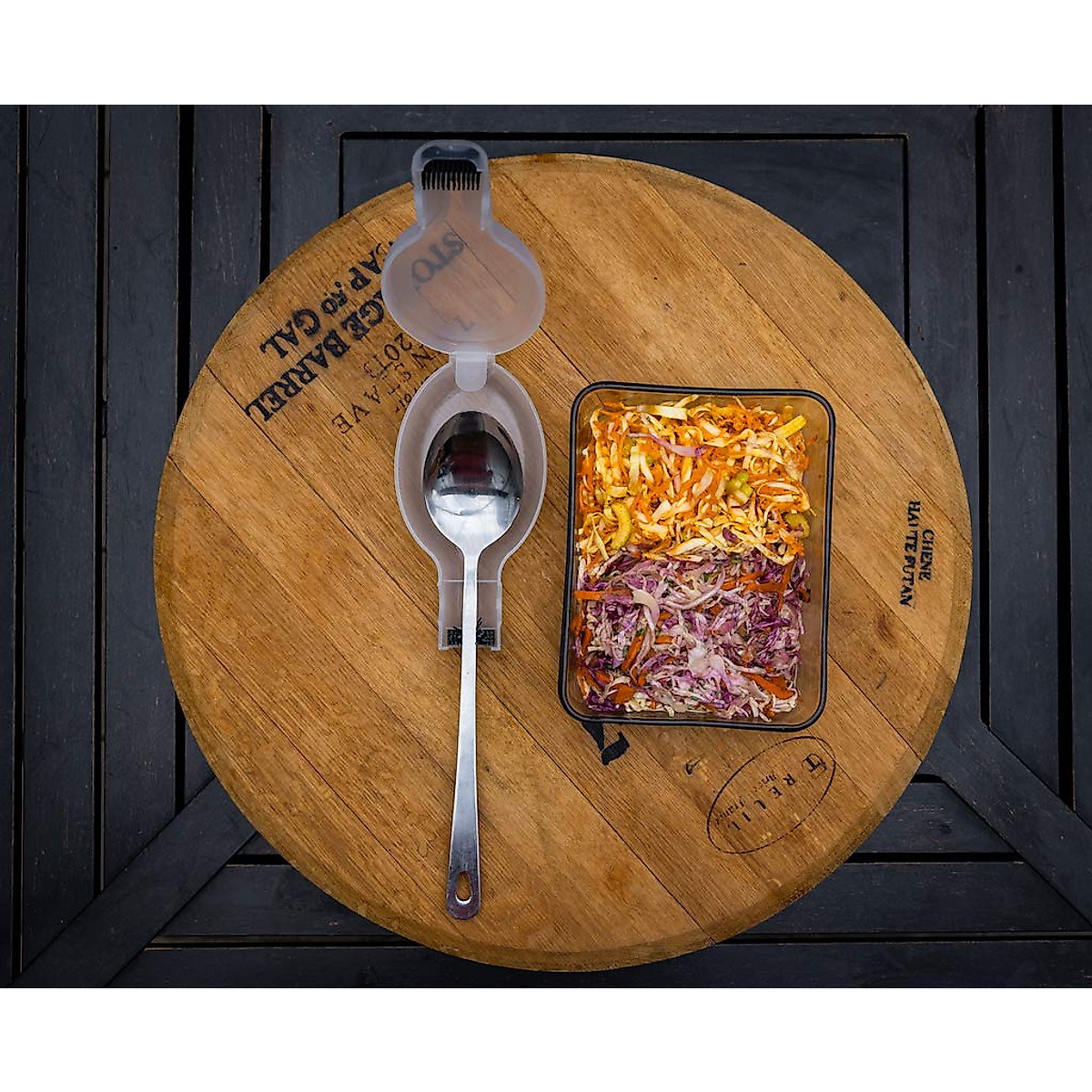 SureCover Spoon Rest for Kitchen & Grill – Sturdy, Durable Cooking Spoon Holder, Spatula Rest & Utensil Rest – 360-Degree Protective Cover – Grill Tool Rest for BBQs, Picnics, Camping, Tailgating