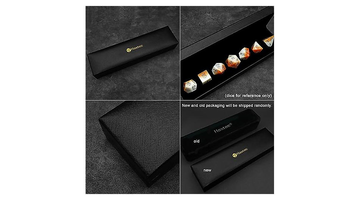 Haxtec Sparkling Sharp Edge DND Dice Set - Enchanted