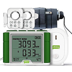 Efergy True Power Meter - Measures Voltage and Phase for Higher Accuracy No Wi-Fi Required.