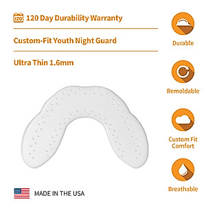 SOVA Junior Night Guard, Purple Punch - 1.6mm Thin - Custom-Molded Fit - Protects Against Nighttime Teeth Grinding & Clenching - FSA/HSA Eligible - Odor & Taste Free - Remoldable Up to 20 Times
