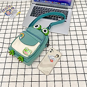 Crossbody Bags for Women Cute Cell Phone Purse Tote Bag Hobo Bag Small Frog Bag Satchel Bag Cow Shoulder Bag Handbag 2023