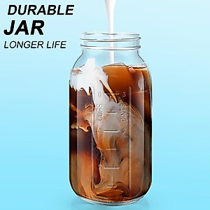 64 oz Glass Pitcher with Lid and Pour Spout,Breast Milk Pitcher Leak Proof, Creamer Container for Sun Tea, Juice, Cold Brew Coffee, Breastmilk Storage Container