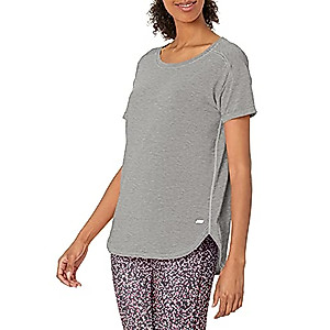 Amazon Essentials Women's Studio Relaxed-Fit Lightweight Crewneck T-Shirt (Available in Plus Size), Medium Grey Heather, X-Large