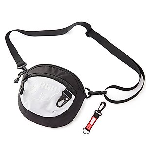 Rough Enough Small White Crossbody Purse Cell Phone Dog Walking Bag for Women Preppy Teen Girls Travel Fashionable Outfits with Detachable Shoulder Strap Cordura