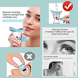 AXLOFO® Eye Wash Cup, Eye Wash Bath Kit (Eye Drop Guide/Wash Cup), Silicone Eye Cup for Effective Eye Cleansing, Soothing Tired Eyes (1)