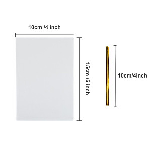 COOLAKE Clear Treat Bags 100 PCS Cellophane Bags Clear Candy Bags with 100 PCS Metallic Twist Ties For Kids Birthday Candy Popcorn Gift Cookie Small (4''by 6'')