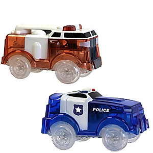ONTEL Magic Tracks - Fire Truck & Police Car
