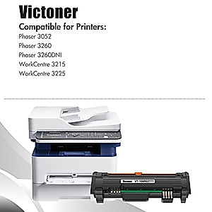 VICTONER Compatible Toner Cartridge Replacement for Xerox 106R02777 Toner for Xerox 3215 Toner for Xerox Phaser 3260DI 3260DNI 3260 3052 WorkCentre 3215NI 3225DNI 3215 3225 Printer (Black, 4-Pack)