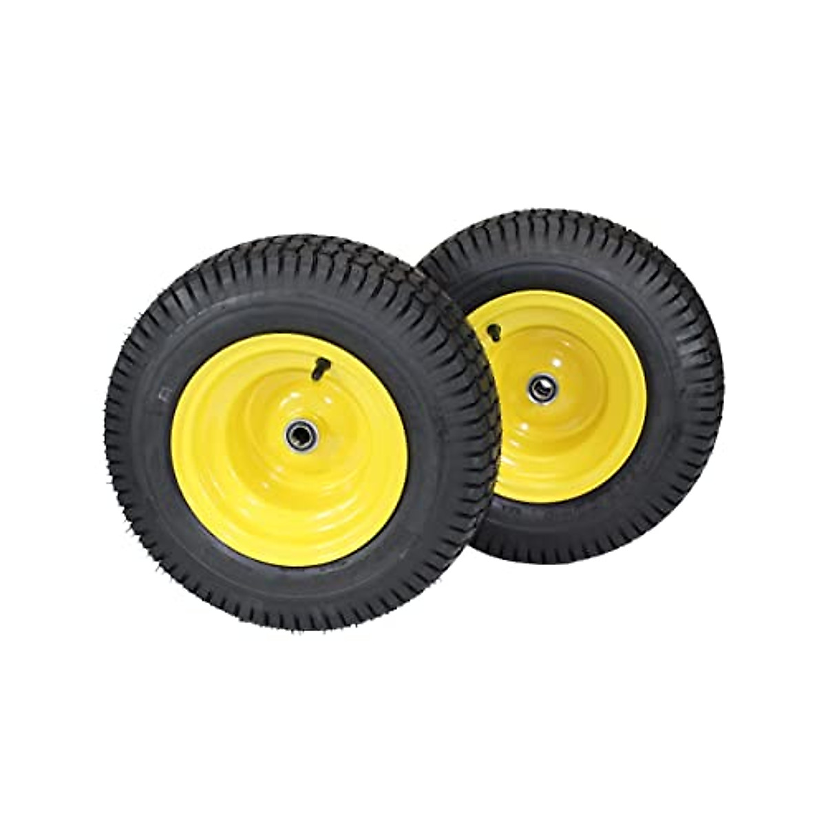 (Set of 2) 16x6.50-8 Tires & Wheels 4 Ply for Lawn & Garden Mower Turf Tires .75" Bearing. (Because we supply a precision ball bearing the shaft must be clean and straight for them to fit properly)