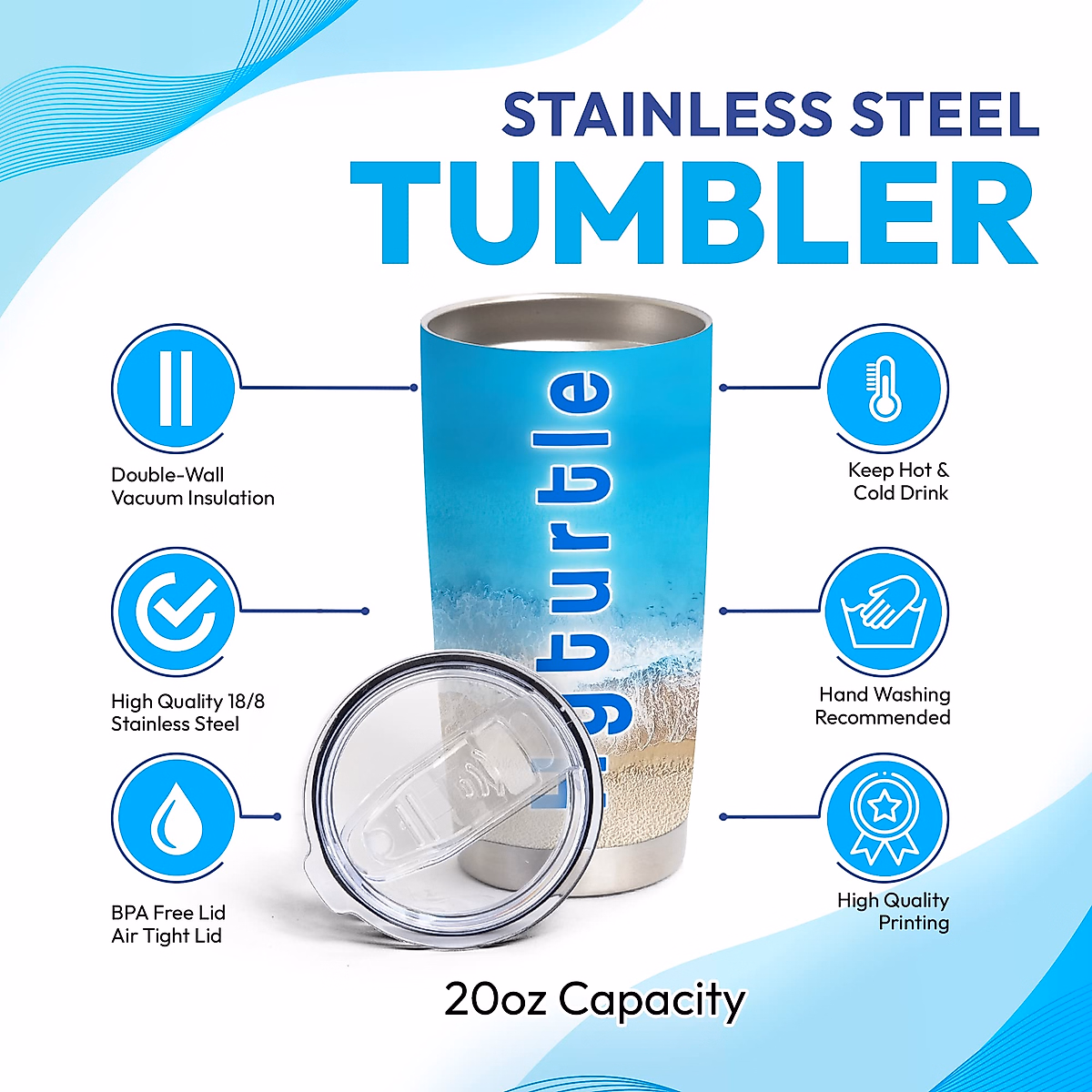 Hyturtle Personalized Cow Leopard Print Tumbler Cowgirl 20oz Tumbler with Lid Gift for Cow Lover Women Girl Animal Lovers - Christmas Birthday - Black Custom Name 20oz Stainless Steel Tumbler