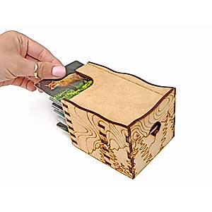 TowerRex Board Game Organizer for Cascadia board game box, Cascadia board game organizer, Cascadia board game components storage insert accessory