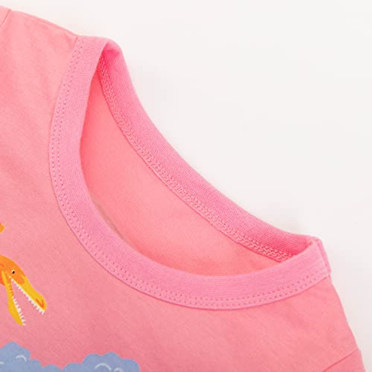 Dinosaurs Graphic T-Shirt Toddler Baby Boy Girl Volcano Print Tee Tops Short Sleeve Clothes (Volcano, 3t)