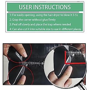 ITISBLTN 3 Pack Mouse Traps Extra Large 47” L x 11“ W Indoor Outdoor Glue Mouse Trap Strong Adhesive Mice Rat Traps for Home, Garden, Backyard, Garage, Storage Places