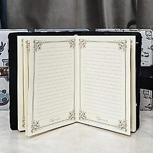 Journal Digital Password Notebook Lock Diary Fabric Cover Privacy Locking Journals Diary Writing Notebook Thick Planner Agenda Personal Diary Notebook Diary (Color : E)