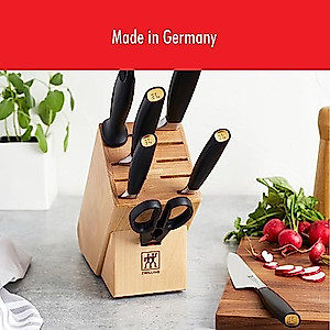 Zwilling All Star 8-inch Bread Knife, Cake Knife Razor-Sharp German Knife, Made in Company-Owned German Factory with Special Formula Steel perfected for almost 300 Years, Gold Matte End Cap