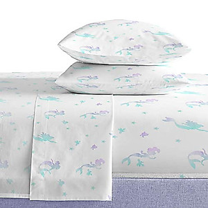 Jay Franco Disney The Little Mermaid Make A Splash 7 Piece Full Bed Set - Includes Comforter & Sheet Set - Bedding Features Ariel - Super Soft Fade Resistant Microfiber - (Official Dinsey Product)…