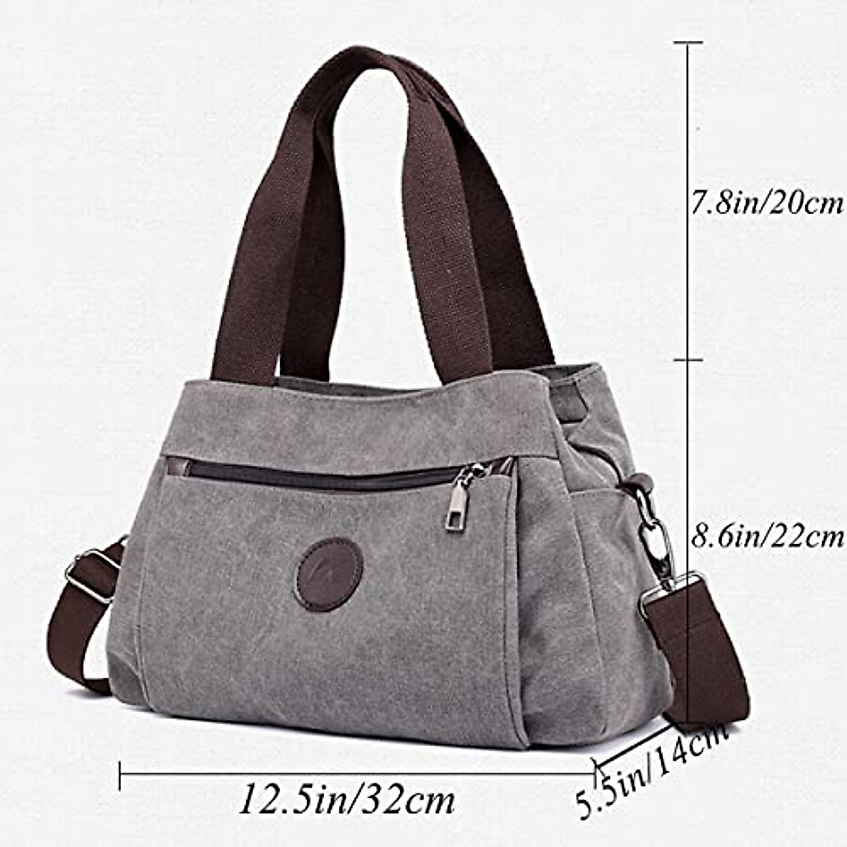 poopy Purse Handbag for Women Canvas Tote Bag Casual Shoulder Bag School Bag (purple)