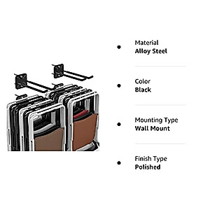 Dobures 4PCS Garage Hooks Heavy Duty Hooks,12.4inch Wall Mount Hanger Rack Garage Wall Heavy Duty Storage Hangers Wall Mount Organizer to Hang Chairs, Strollers,Power Tools, Garden Tools,Tire and More