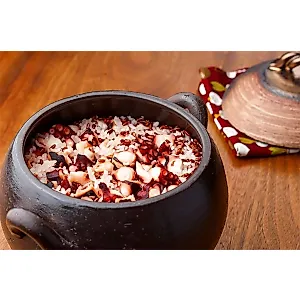 Japanese Donabe Rice Cooker with Non-Stick Coating - Made in Mie, Japan - 3 Go, Banko-Yaki