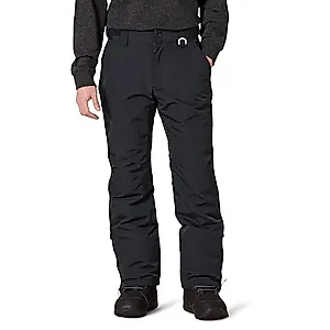 Amazon Essentials Men's Water-Resistant Insulated Snowboard Ski Snow Pant, Black, Large
