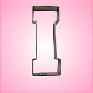 Varsity Letter I Cookie Cutter 4.25 inch (metal) aluminum