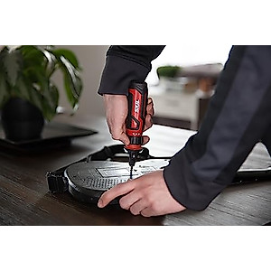 SKIL Rechargeable 4V Cordless Screwdriver with Circuit Sensor Technology, Includes 9pcs Bit, 1pc Bit Holder, USB Charging Cable - SD561201