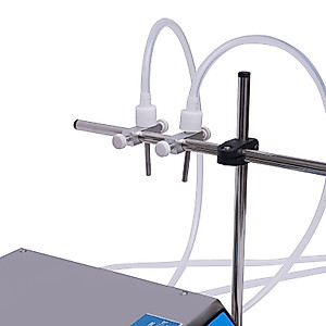 Liquid Filling Machine with LED Liquid 2-Channel Filling Machine 1-135Fl Oz Stainless Steel Digital Liquid Filler Cosmetic Oil Filling Machine Juice Diaphragm Pump for Milk Water Juice Essential Wine