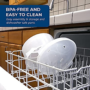 Elite Gourmet EST250 2.5 Quart Electric Compact Mini Food Vegetable Steamer, 400W with BPA-Free Tray, Auto Shut-off 60-min Timer, Veggies, Seafood, Chicken, Egg Cooker and more