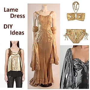 Rainbow Fabric Metallic Tissue Foil Lame 4 Way Stretch Spandex Fabric by Yard 39X59 in A20