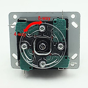 SZJLMKJ Arcade HAPP Style 4-8 way Competition Joystick For JAMMA MAME Multicade Game Machine - Red Ball Top