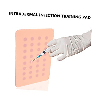 Practice Pad Skin Test Training Module Nurse Injection pad Human Body Model mannequins Manikin Injection Training Supplies Intradermal Injection Training Pad Human Skin