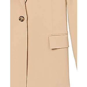 The Drop Women's Blake Long Blazer, Praline, 3X
