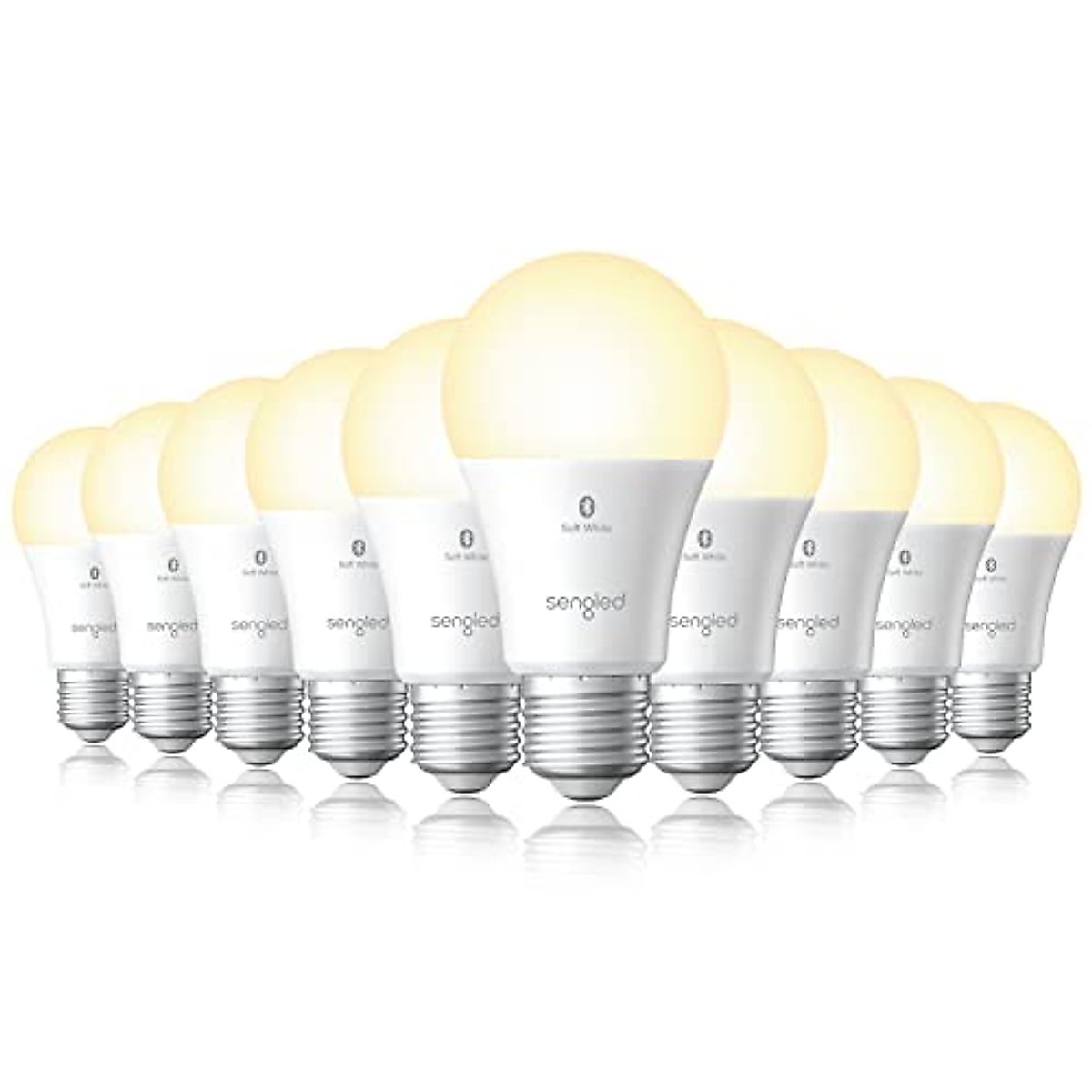 Sengled Smart Light Bulbs, Alexa Light Bulb Bluetooth Mesh, Smart Bulbs That Work with Alexa Only, Dimmable LED Bulb E26 A19, 60W Equivalent Soft White 800LM, High CRI, High Brightness, 10 Pack