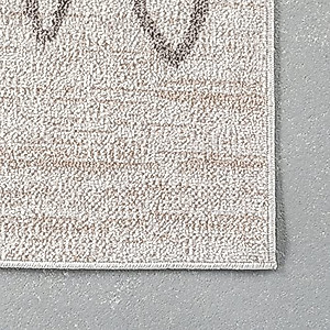 nuLOOM Miriam Machine Washable Geometric Diamond Area Rug, 7x9, Beige